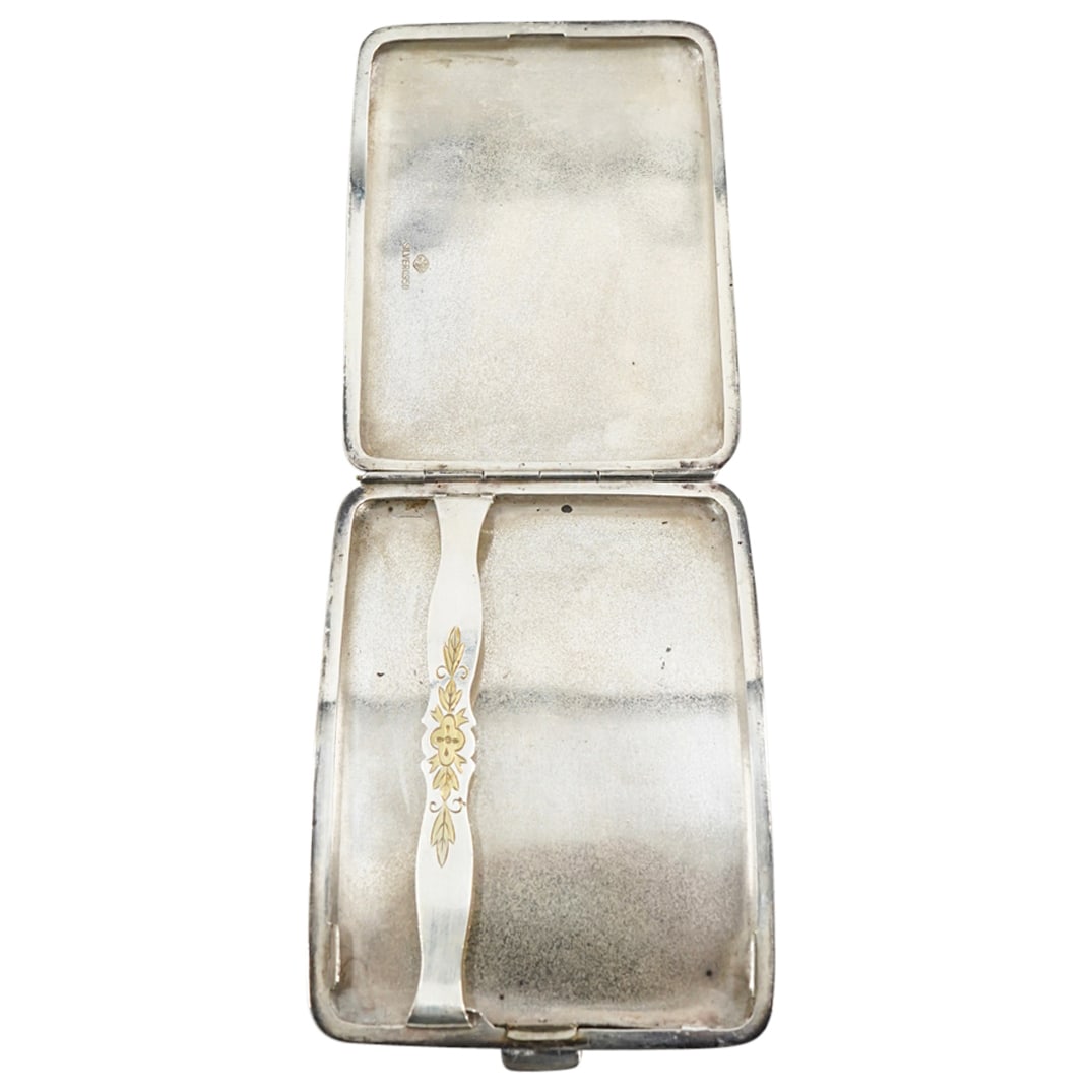 Japanese 950 Silver Bird Cigarette Case Auction
