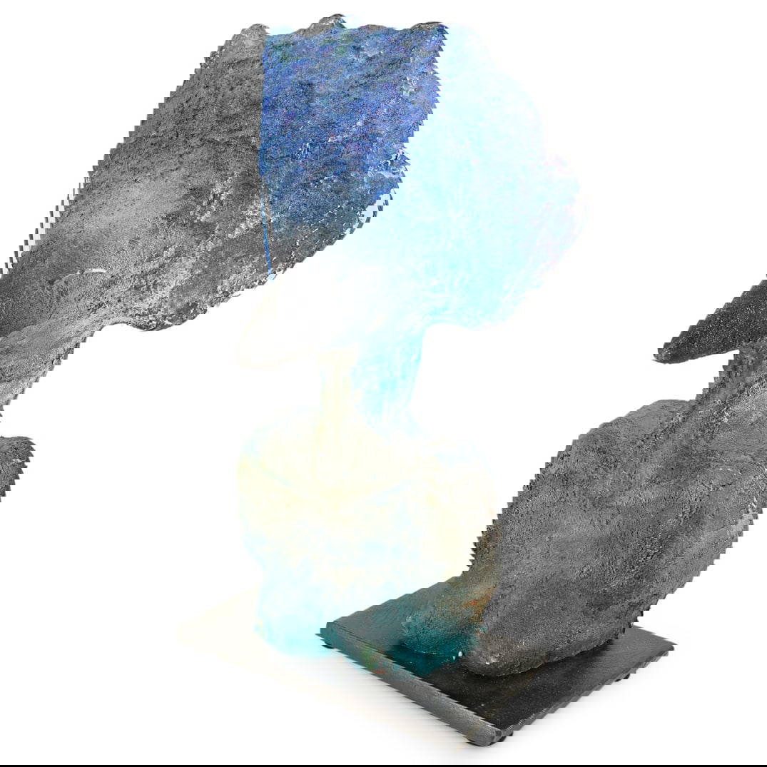 Bjorn Ekegren (sweden B. 1955) "eagle" Art Glass Sculpture Auction