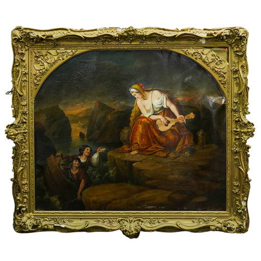 Karl Joseph Begas (german, 1794–1854) Lorelei Oil On Canvas