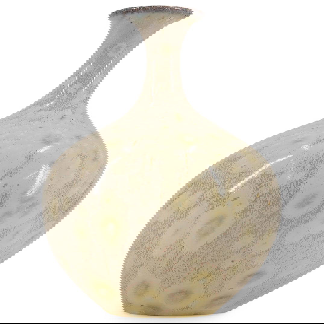 Len H. Lindsey Iii (american, 20th C.) Crystalline Glazed Pottery Vase ...