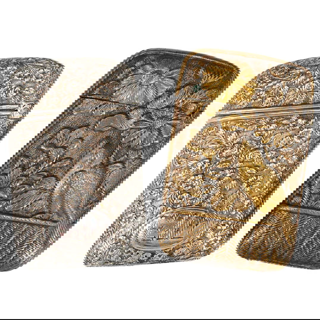 (2 Pc) Vintage Mixed Metal & Sterling Silver Match Safes Auction