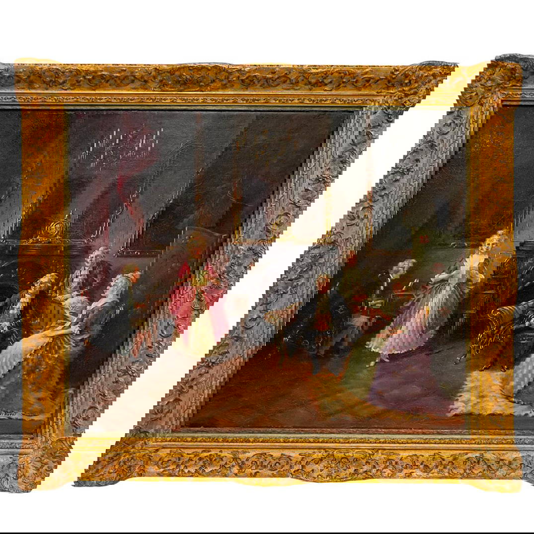 Att. Bruno Blatter Noble House Painting Auction