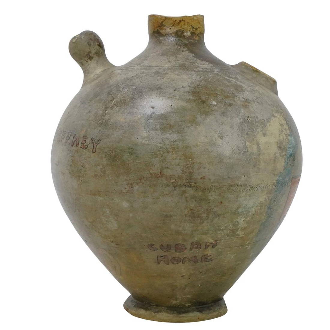 Antique Cuban Pottery Clay "botijo" Water Jug Auction