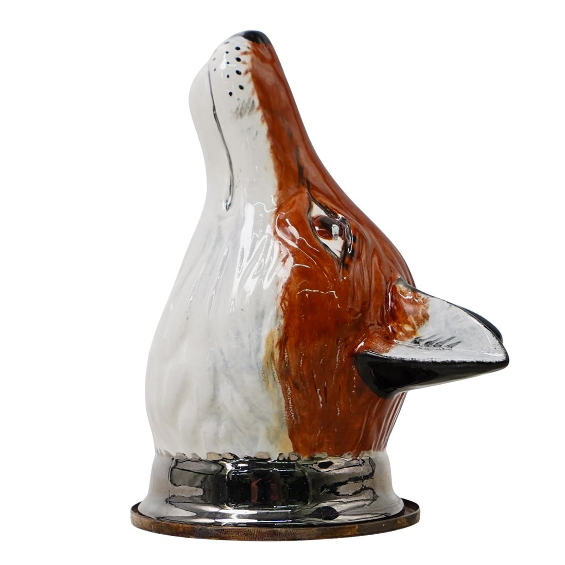 English James Kent Old Foley Fox's Head Stirrup Cup Auction
