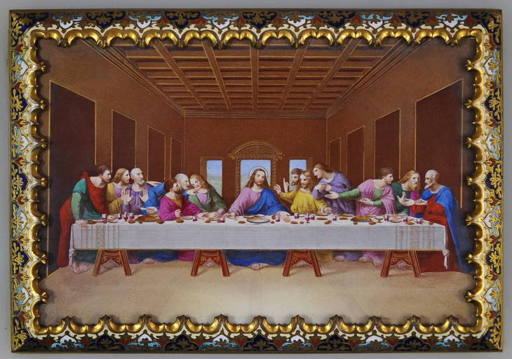Antique Porcelain Plaque "The Last Supper" - Mar 26, 2014 | Akiba ...