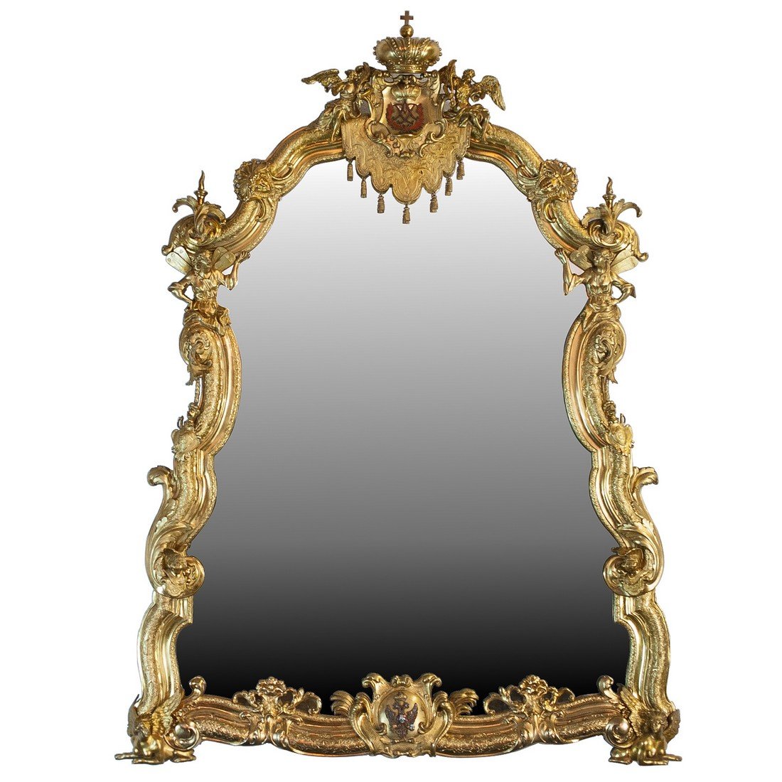 Russian Imperial Bronze Mirror