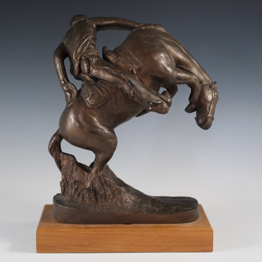 Austin Prod Cowboy Horse Statue