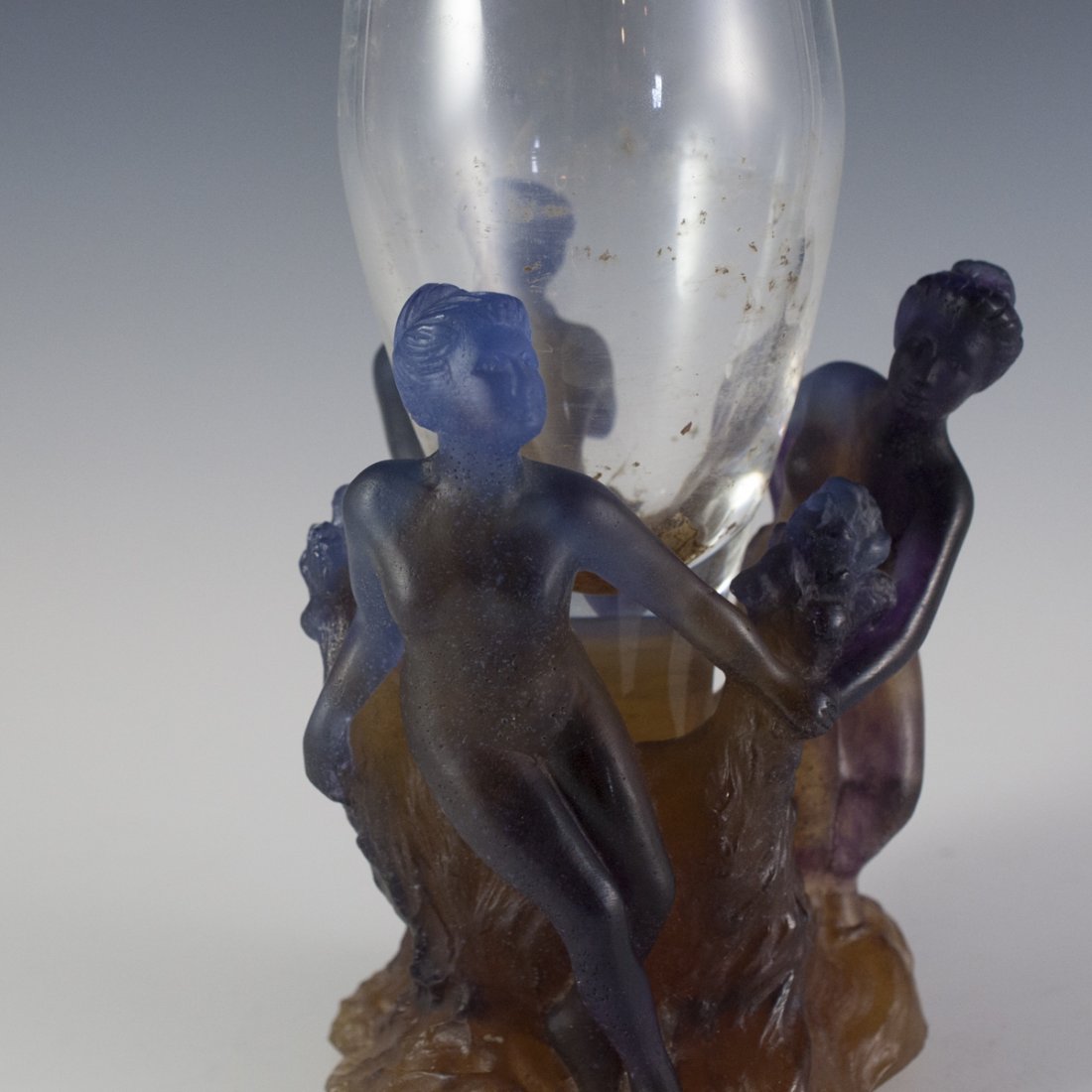Daum Pate De Verre Figural Vase