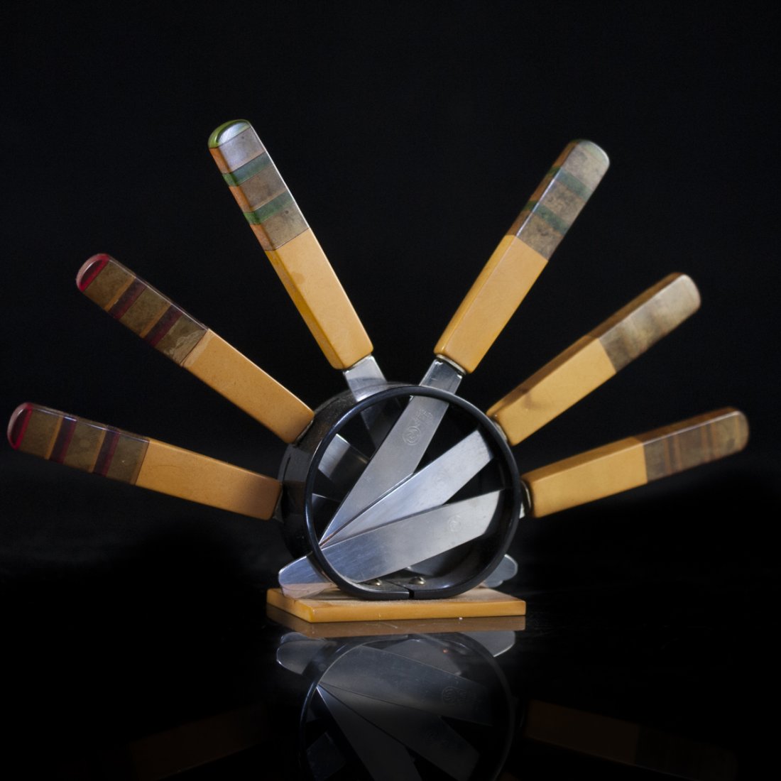 Lotto Solingen Rostfrei Bakelite Butterknives