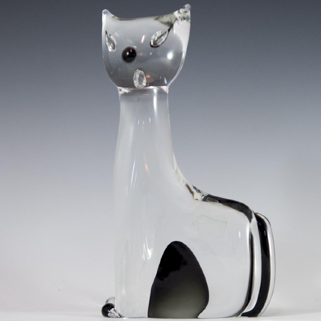 Signed Murano Glass Cat