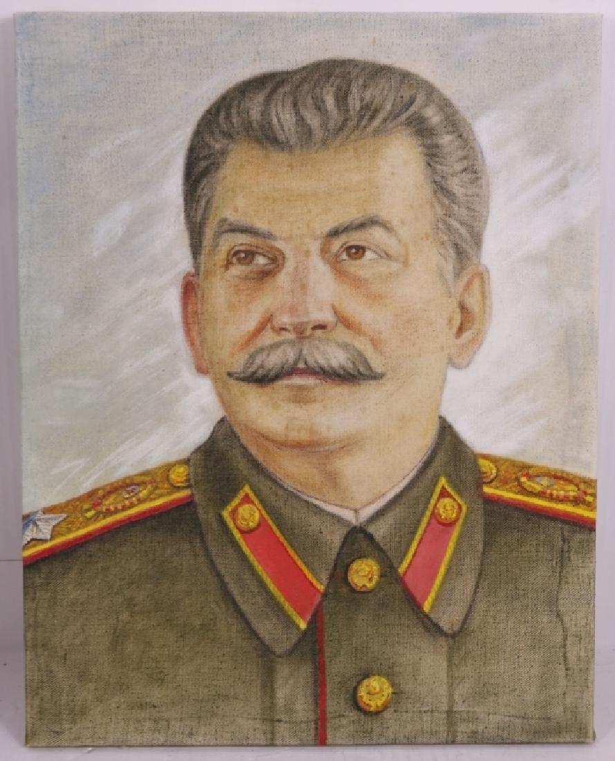 JOSEPH STALIN OIL PAINTING ON LINEN WW II ERA, - Jun 08, 2019 | Marion ...