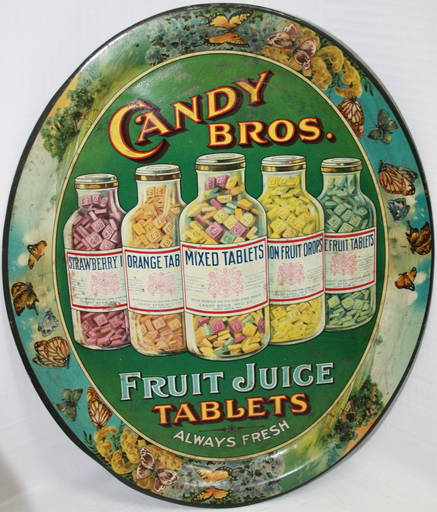 CA. 1905-1910 CANDY BROTHERS TIN OVAL ADVERTISING - Apr 24, 2021 ...