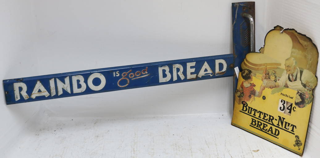 2 Piece Bread Lot To Include Embossed Metal