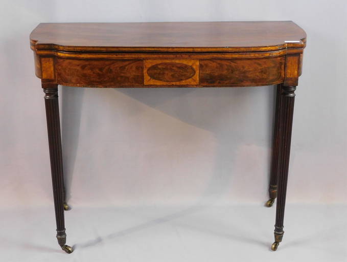 American Federal Swing Leg Card Table, 1800 1815.