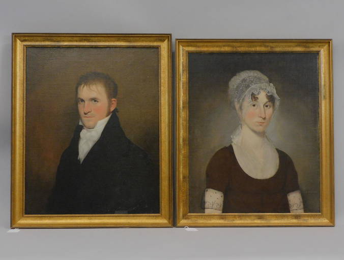Cephas Thompson (1775 1856, Middleboro, Ma) Pair