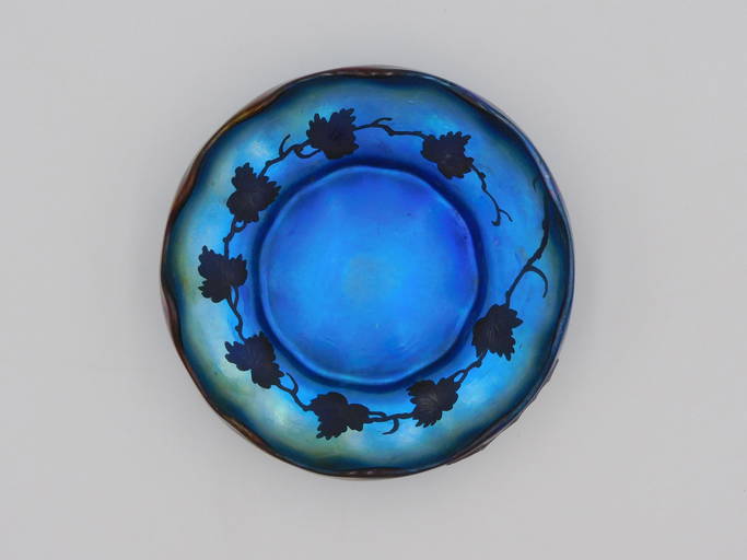 Tiffany Low Bowl Signed Lct Favrile. Number 1254,