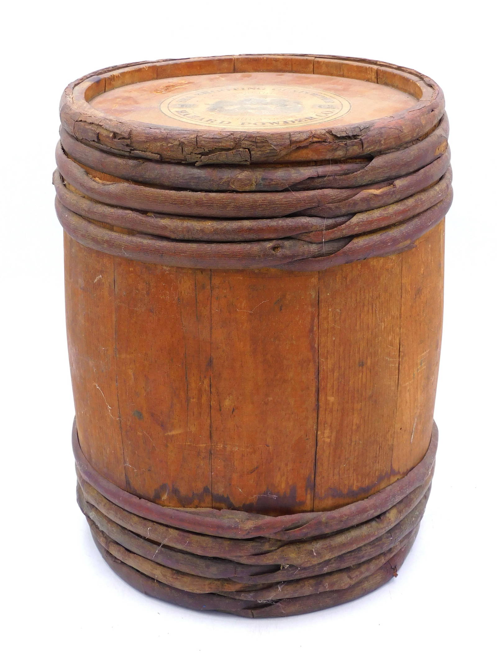 Hazard Wooden Gun Powder Keg Auction