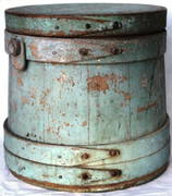 EARLY 19TH C COVERED WOODEN FIRKIN; OLD BLUE - Jul 27, 2013 | Marion ...