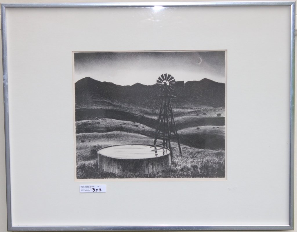 Peter Hurd (1904 1984), Western Landscape With