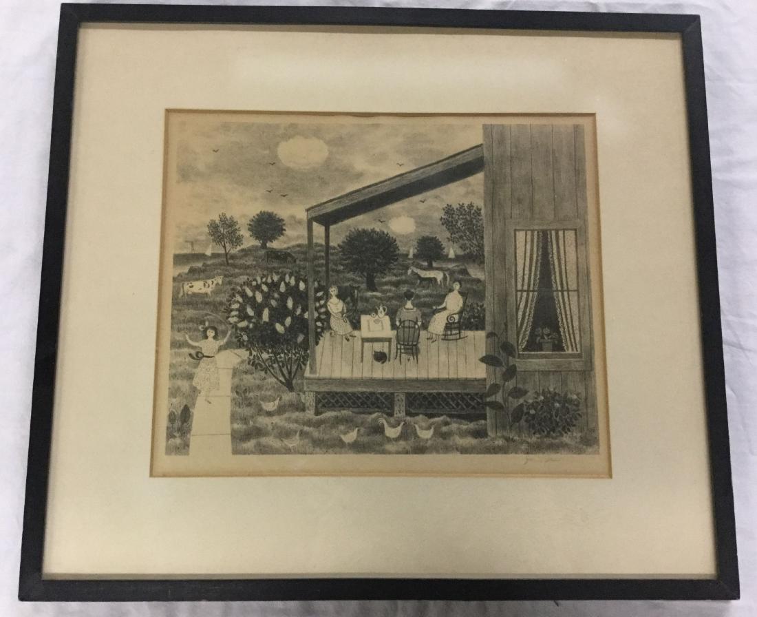 Doris Lee "Afternoon Tea" Lithograph