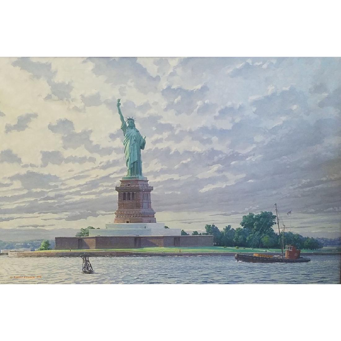 Robert Sticker Oil Painting Statue of Liberty America