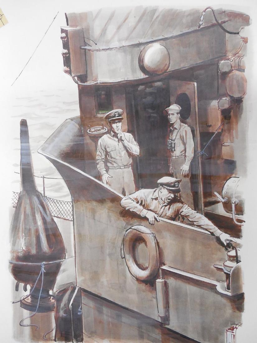 10 Edward Vebell Caine Mutiny Original Illustrations