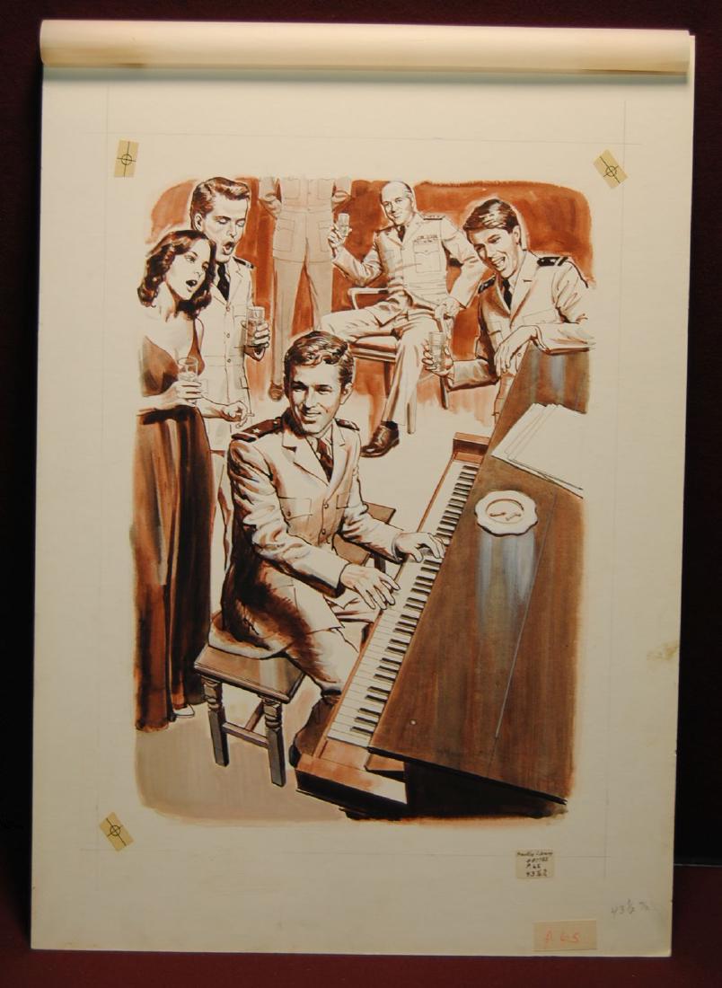 10 Edward Vebell Caine Mutiny Original Illustrations