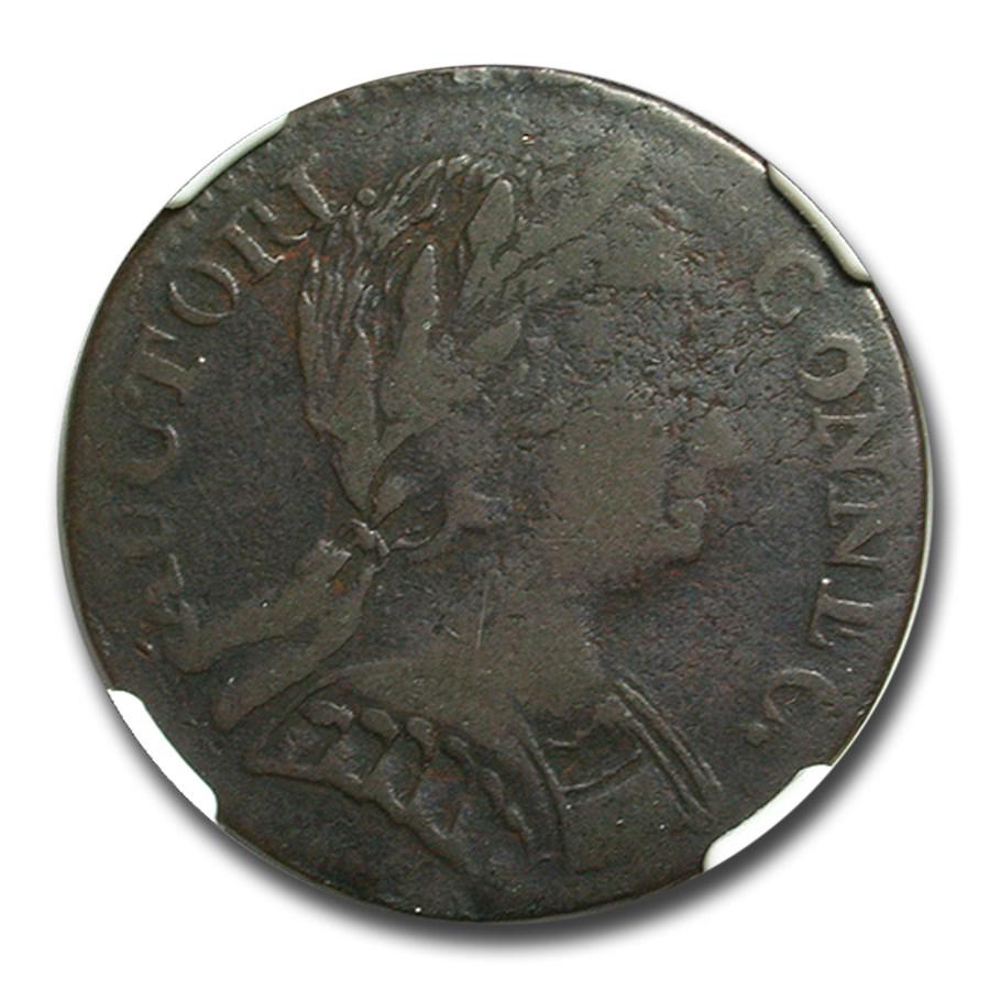 1785 Connecticut Copper Bust Right Fine 12 Ngc