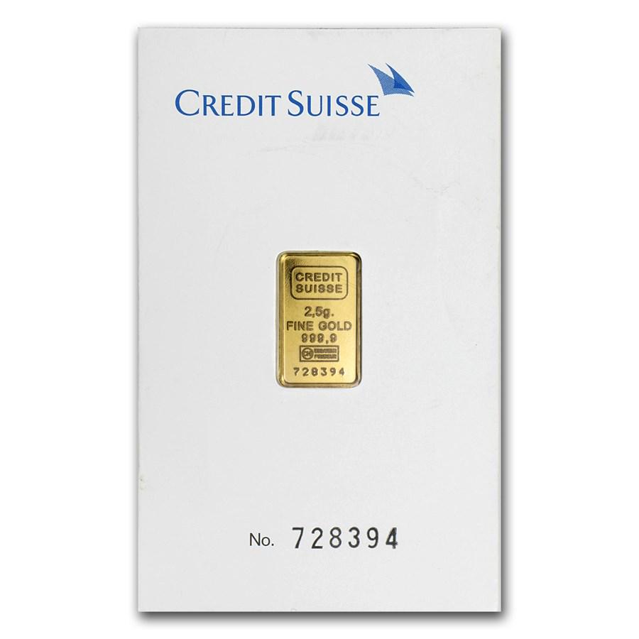 2.5 Gram Gold Bar Brand Name (w/assay Card)
