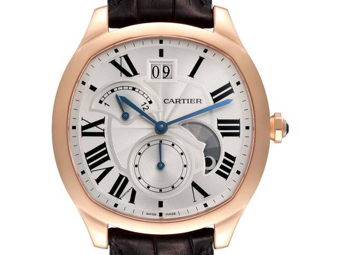 Cartier Drive Retrograde Rose Gold Chronograph Mens Watch