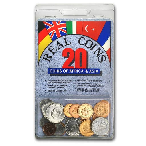 World Set 20 Coins Of Africa And Asia