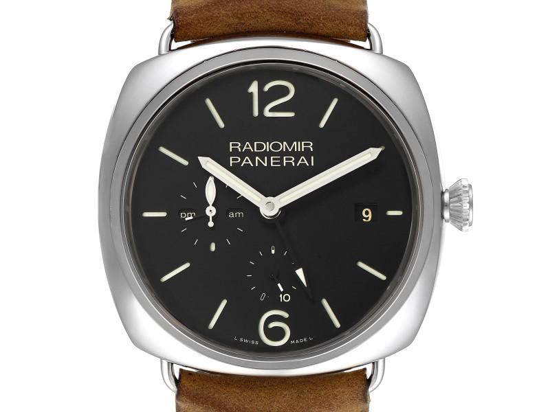 Panerai Radiomir Acciaio 47mm 10 Days Gmt Steel Watch Pam00323