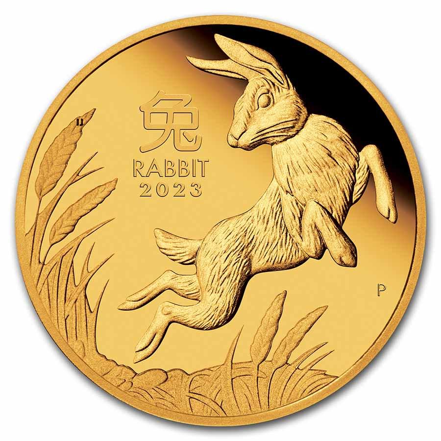 2023 Australia 1 Oz Gold Lunar Rabbit Proof (w/box & Coa) - Jan 18 ...