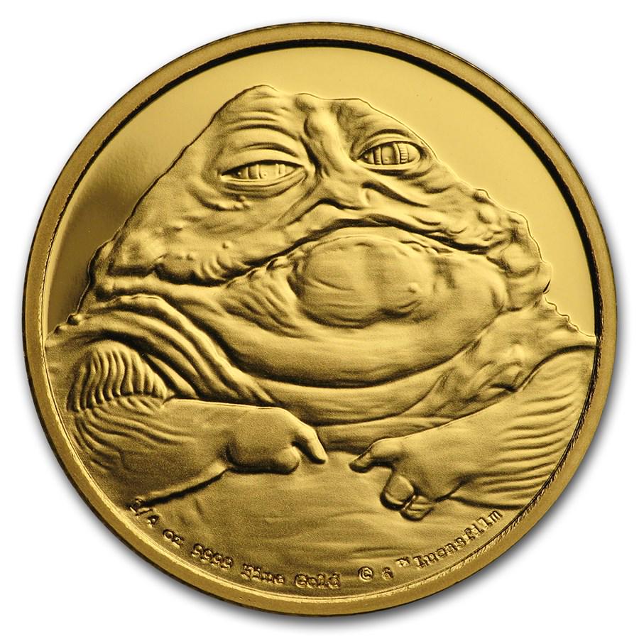 2018 Niue 1/4 Oz Gold Star Wars Jabba The Hutt Proof (box, Coa) Auction