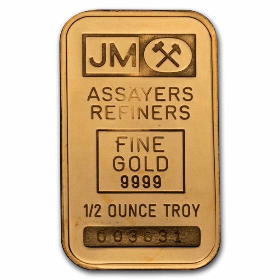 1/2 Oz Gold Bar Johnson Matthey (trojan Horse)