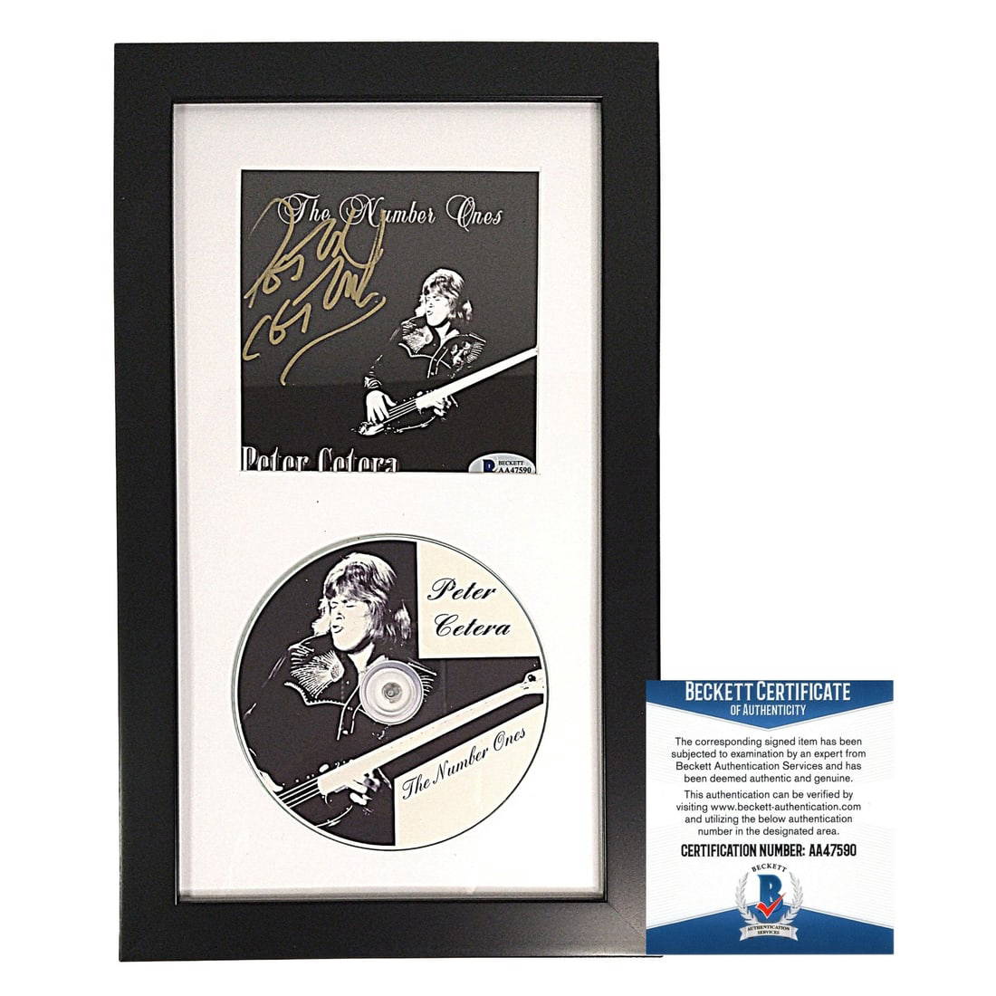 Peter Cetera Of Chicago Autographed Framed The Number Ones Cd Cover ...
