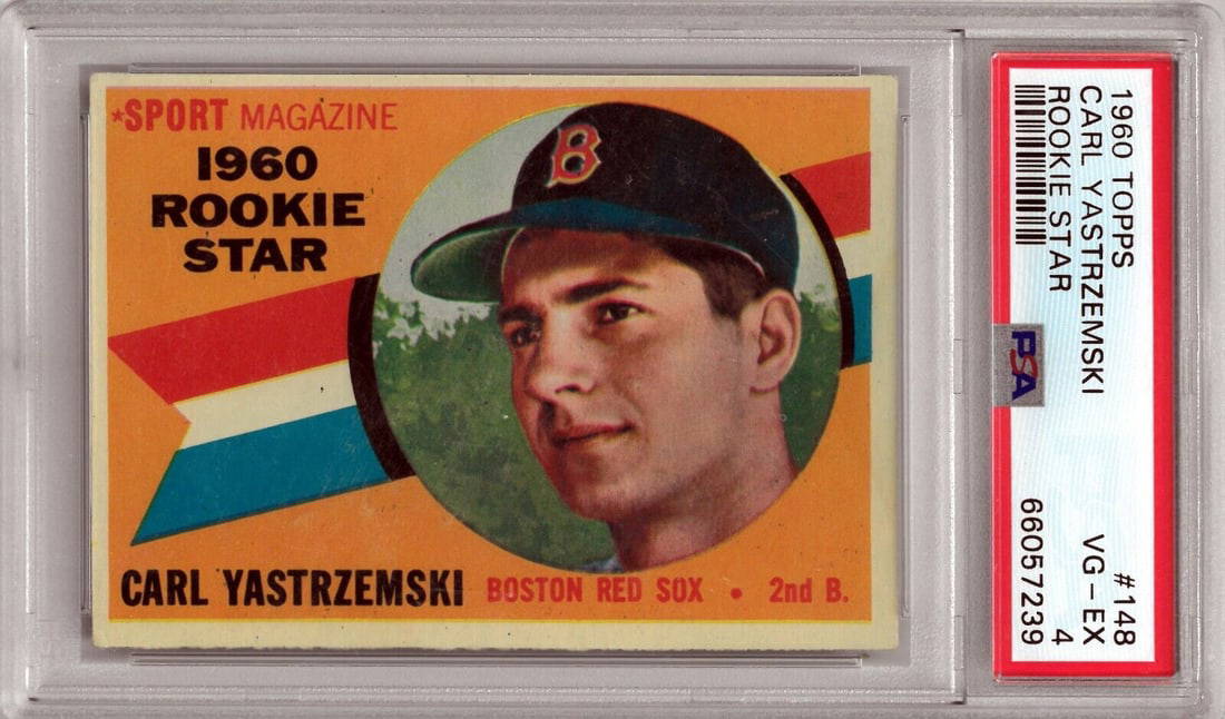 Carl Yastrzemski 1960 Topps Rookie Star Baseball Card #148 - Psa Graded ...