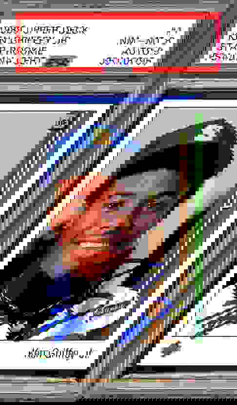 Ken Griffey Jr. 1989 Upper Deck Rc Psa 8 Auto Grade Mint 9 Psa/dna ...