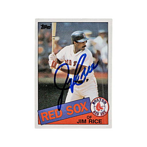 1985 Topps Jim Rice Autograph Auto
