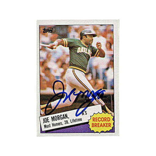 1985 Topps Joe Morgan Autograph Auto
