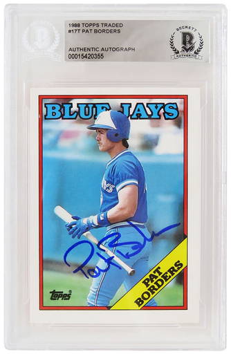 Pat Borders Signed Blue Jays 1988