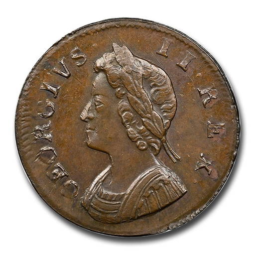 1734 Great Britain Farthing George Ii