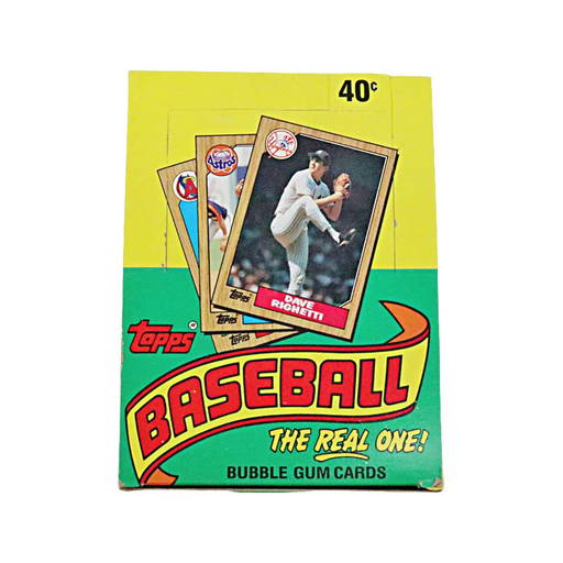 1987 Topps Baseball The Real One Picture Cards Unsealed Box