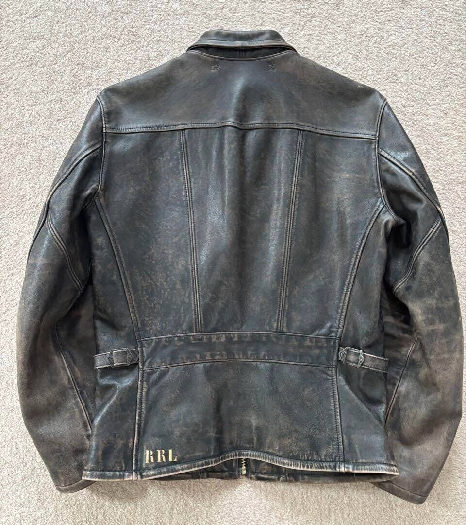 Rrl Ralph Lauren Leather Jacket Biker Auction