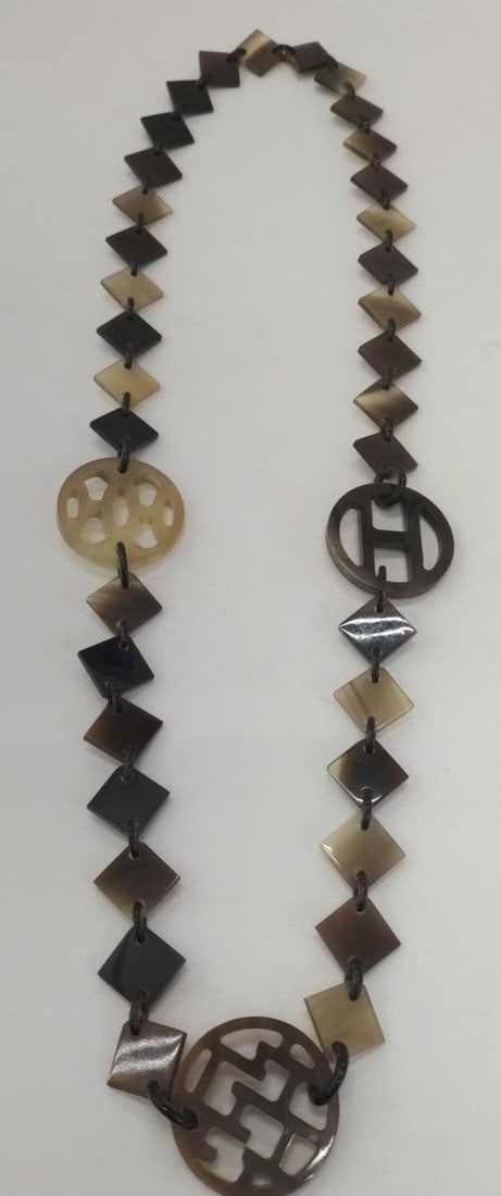 Hermes Mors De Bride Long Necklace Metal Hermes Mors De Bride Long Necklace Metal
