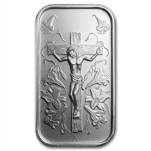 1 Oz Jesus Silver Bar (w/gift Box)