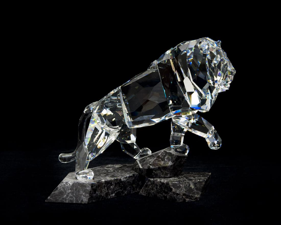 Swarovski Crystal Lion Spirit of Nobility Figure.