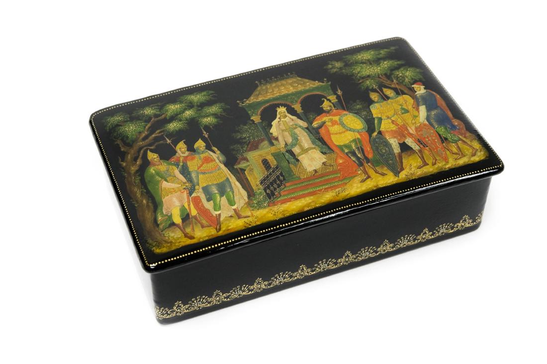Novikov Palekh Russian lacquer Box.