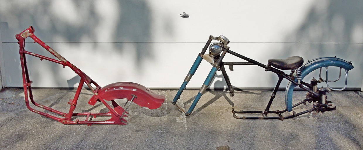 (2) 1960's Triumph Motorcycle Frames.