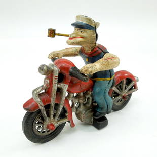 Hubley Popeye Motorcycle